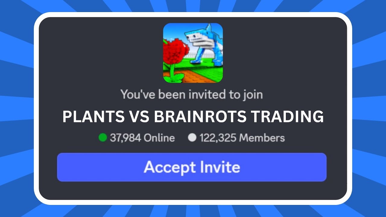 How to Join Plants vs Brainrots Trading Discord Server - YouTube