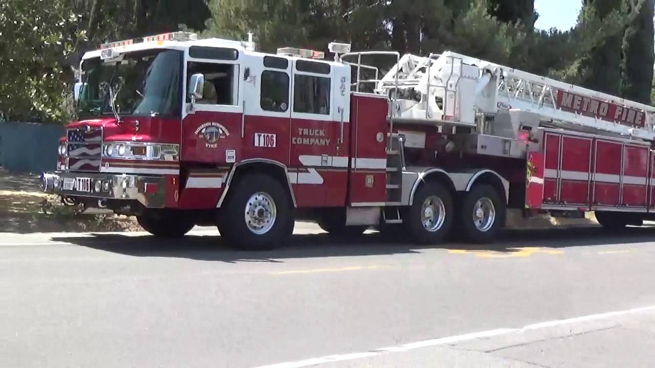 Sacramento Metro Fire District Engines 21, 110 & 65, Trucks 106 & 65 ...