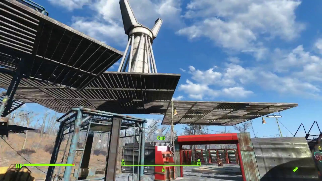 Fallout 4 The Starlight Drive In Settlement - YouTube