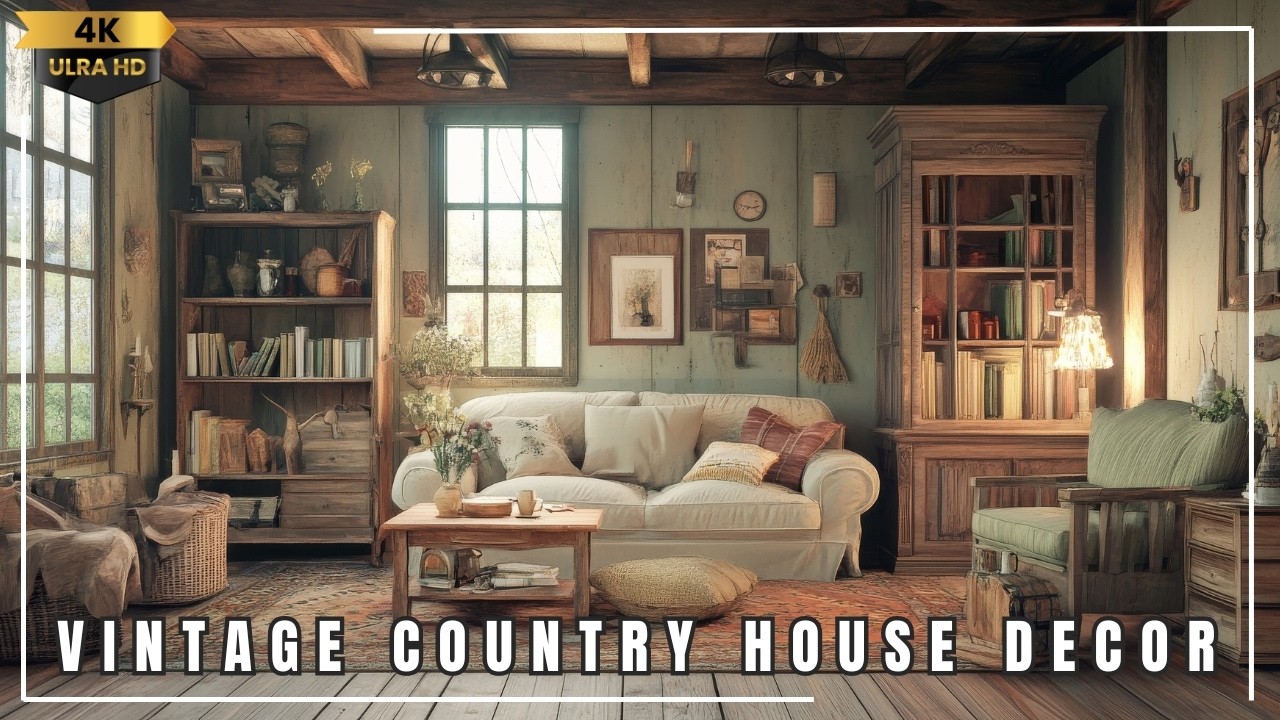 Top 10 Vintage Country House Decor : Tips Cozy, Rustic, and Timeless ...