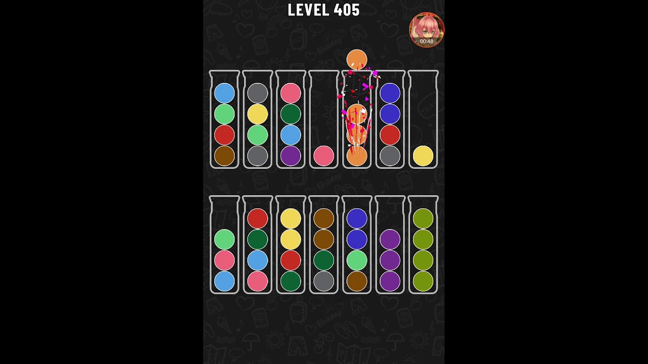Ball sort Puzzle level 405 - YouTube