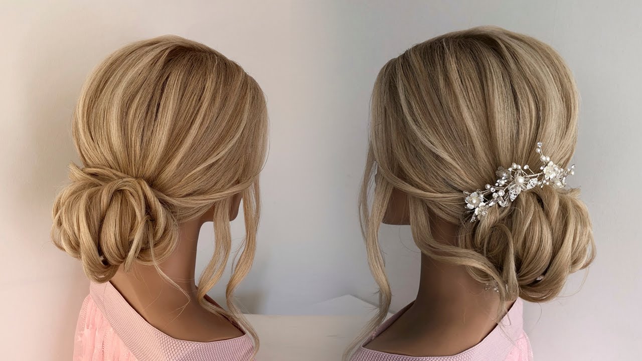 Laconic Low Bun Hairstyle Tutorial Youtube