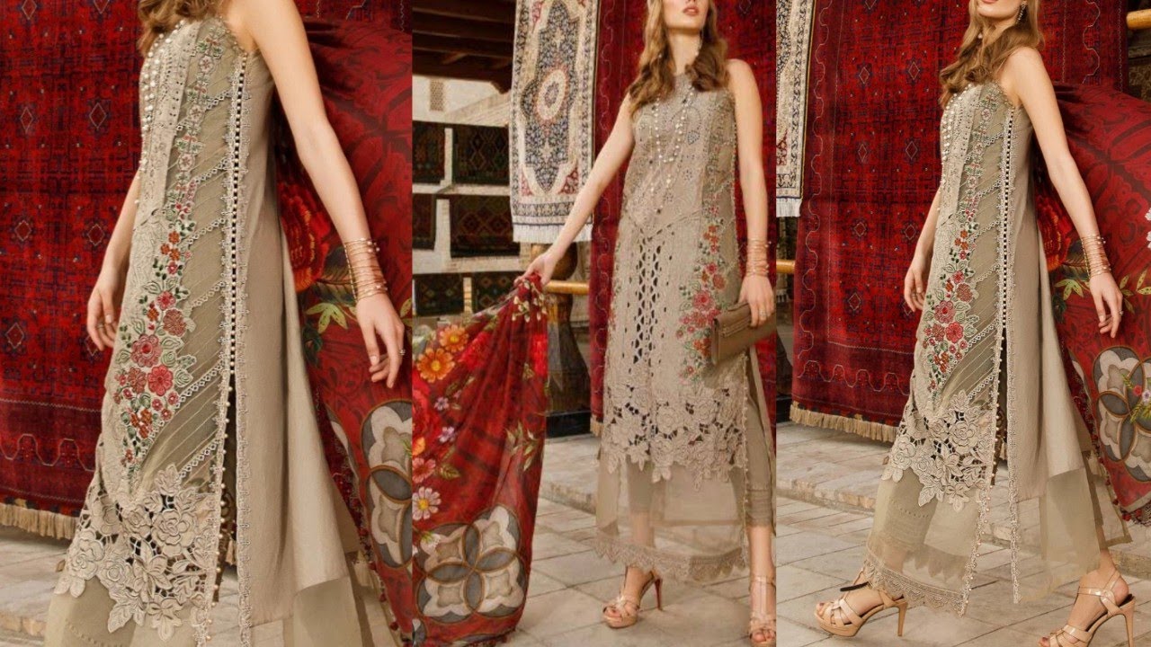 Trendy designer dress cutting stitching/side fitting lace stitching #a ...