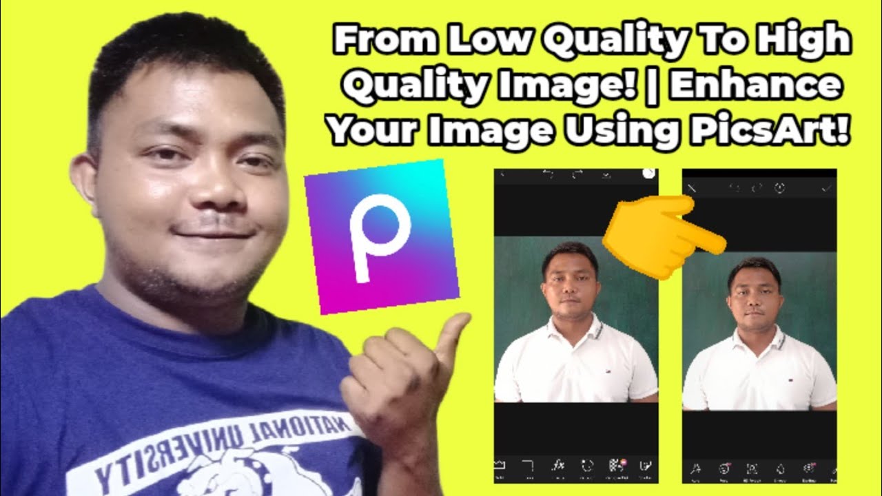 How To Enhance Image Quality Using PicsArt? | Low Quality To High ...