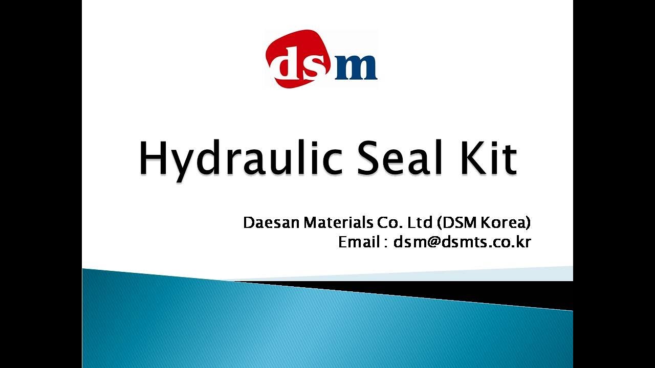 DSM Korea - Hydraulic Seal Kit - YouTube