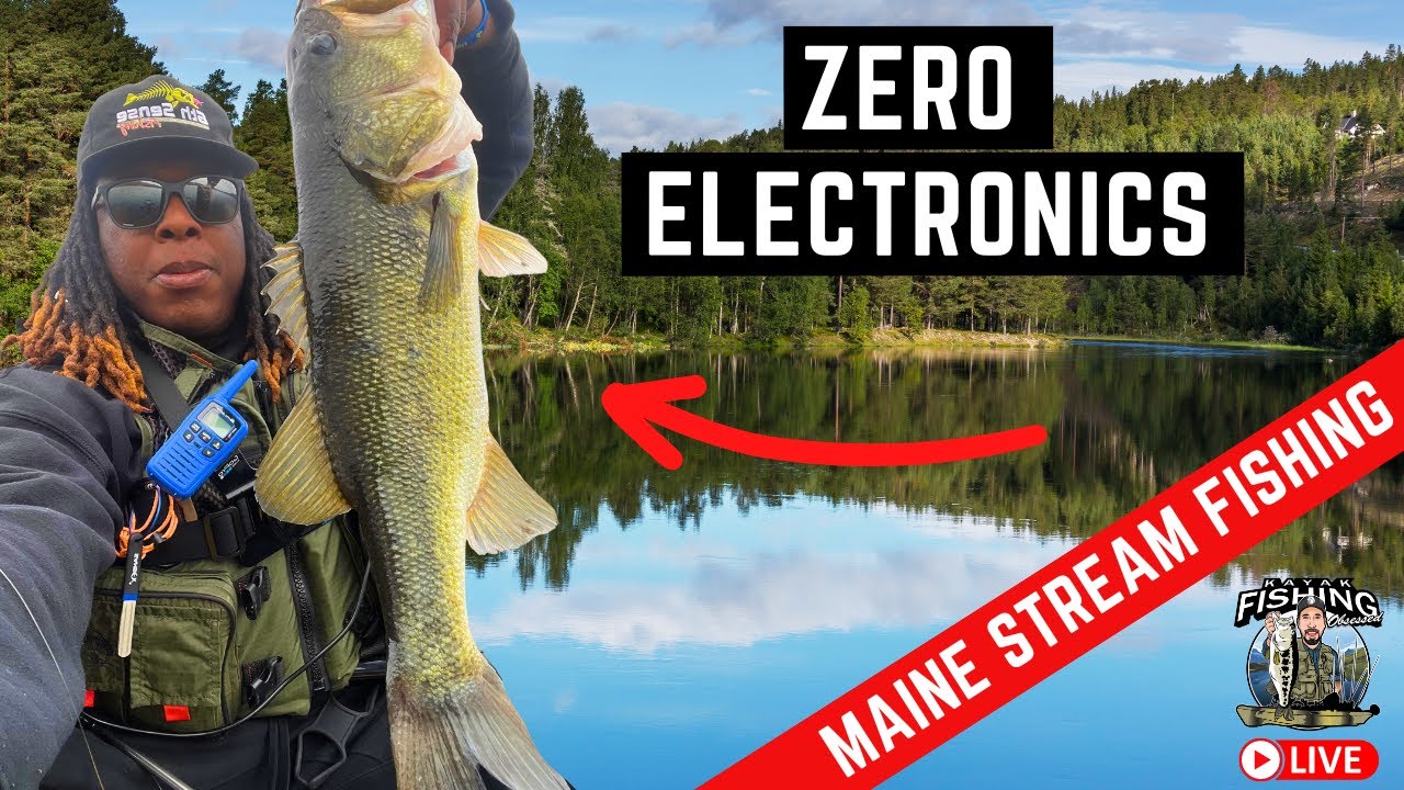 How To Catch Bass With No Electronics with "Maine Stream Fishing" - YouTube