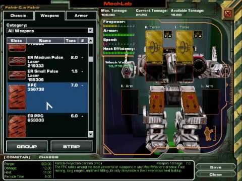 MechWarrior 4 Mercenaries How to Make a Combat Mech - YouTube