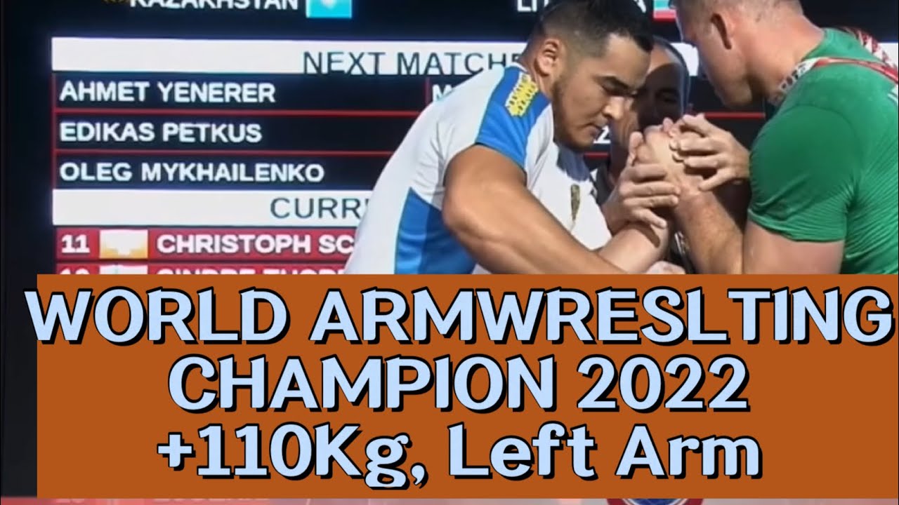 Alizhan Muratov - World Armwrestling Champion (+110kg, Left arm). - YouTube