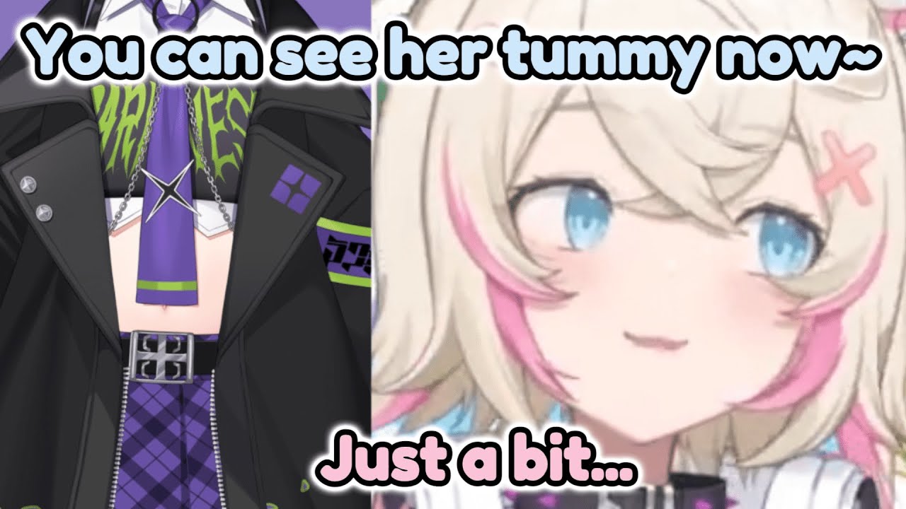 Mococo gets jealous of Laplus tummy [hololive / fuwamoco] - YouTube