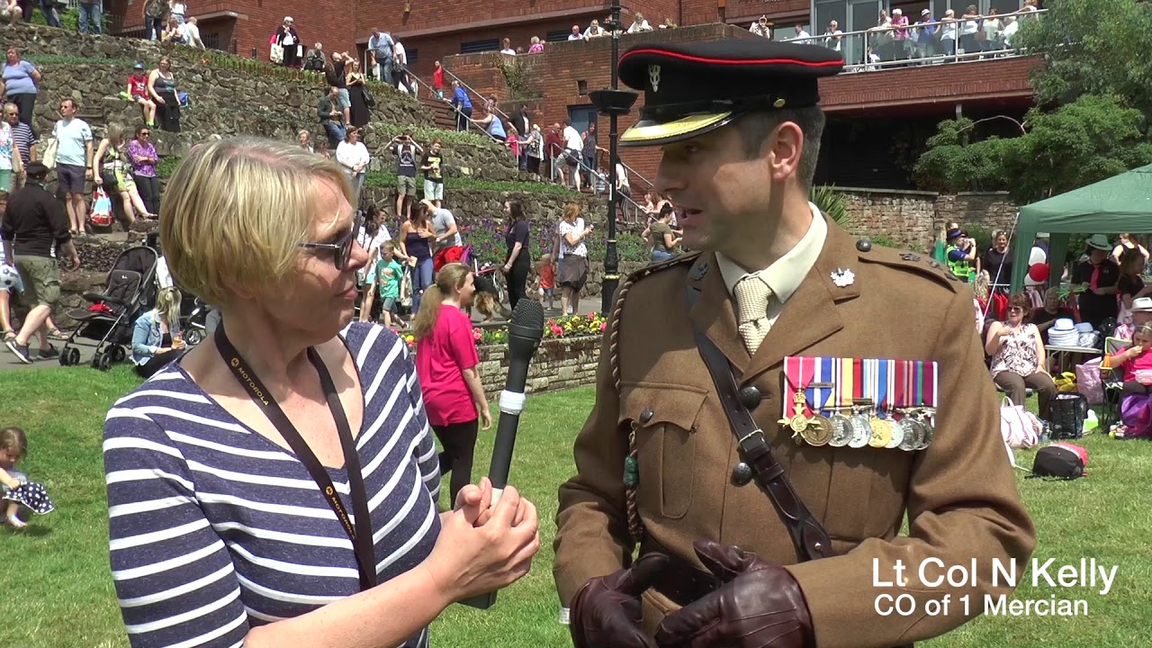 Lt-Col Kelly OC 1Mercian at Tamworth Carnival - YouTube