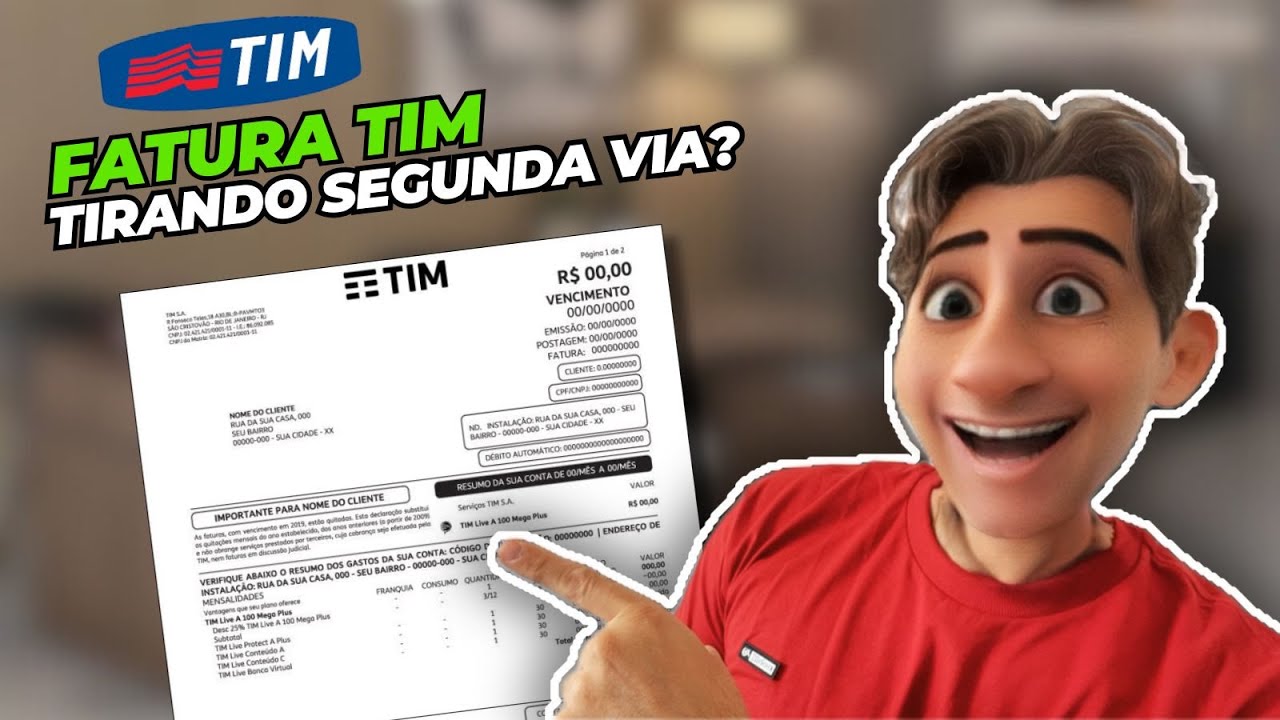 Segunda via FATURA TIM | Como retirar sua fatura de forma fácil ...