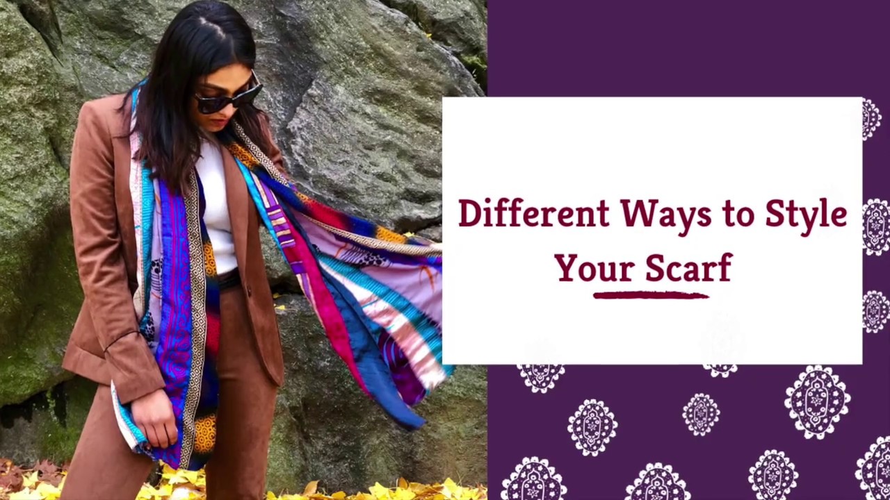 Fun Ways To Style Your Scarf Youtube