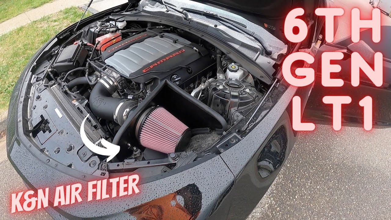 Camaro LT1 K&N Cold Air Intake (BEFORE AND AFTER) - YouTube