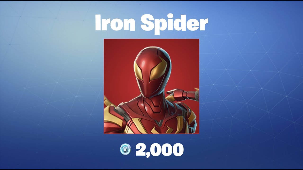 Iron Spider | Fortnite Outfit/Skin - YouTube