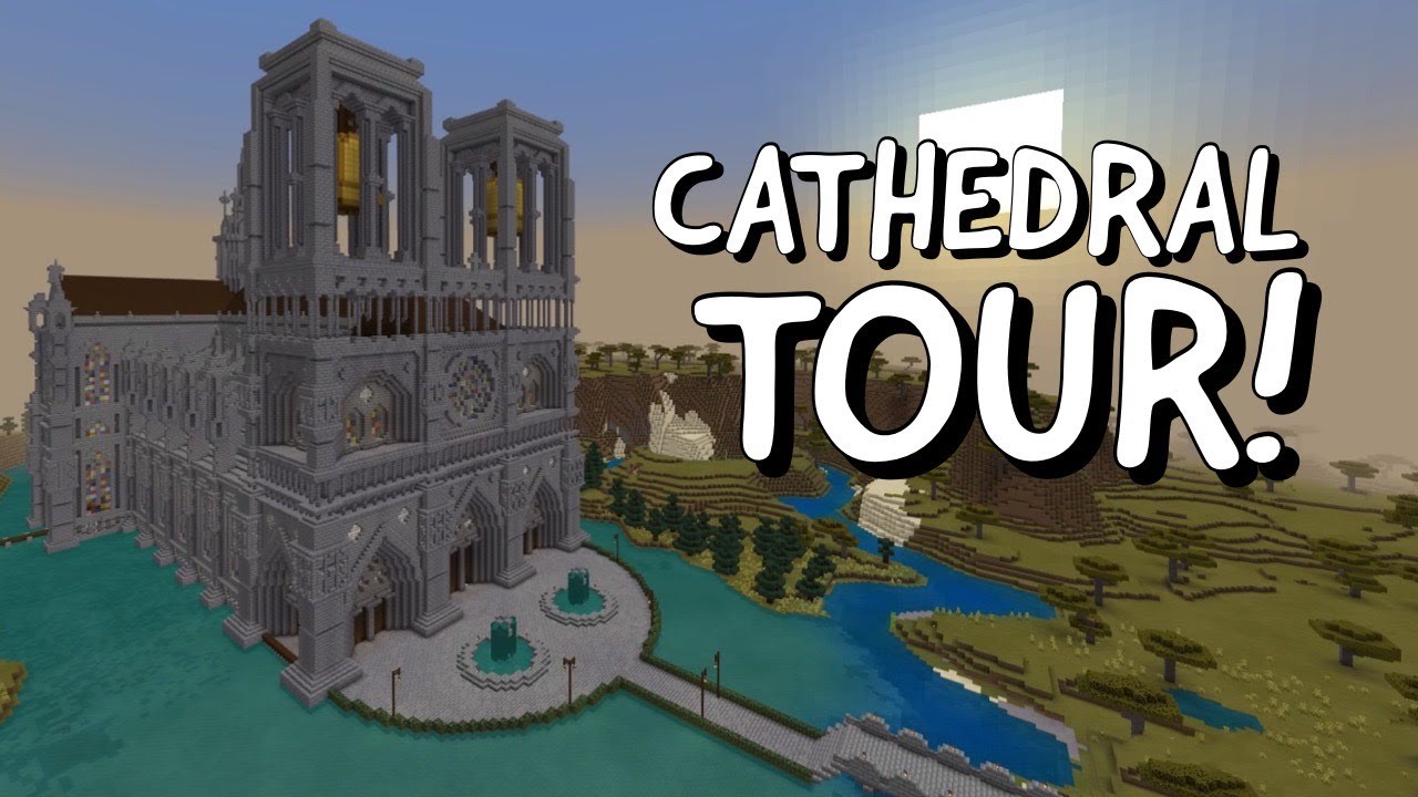 Minecraft Cathedral tour! - YouTube