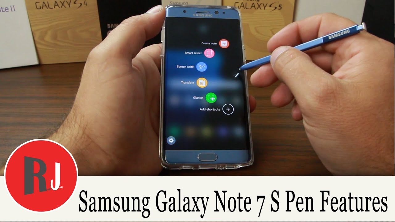 Samsung Galaxy Note 7 S Pen Features - YouTube