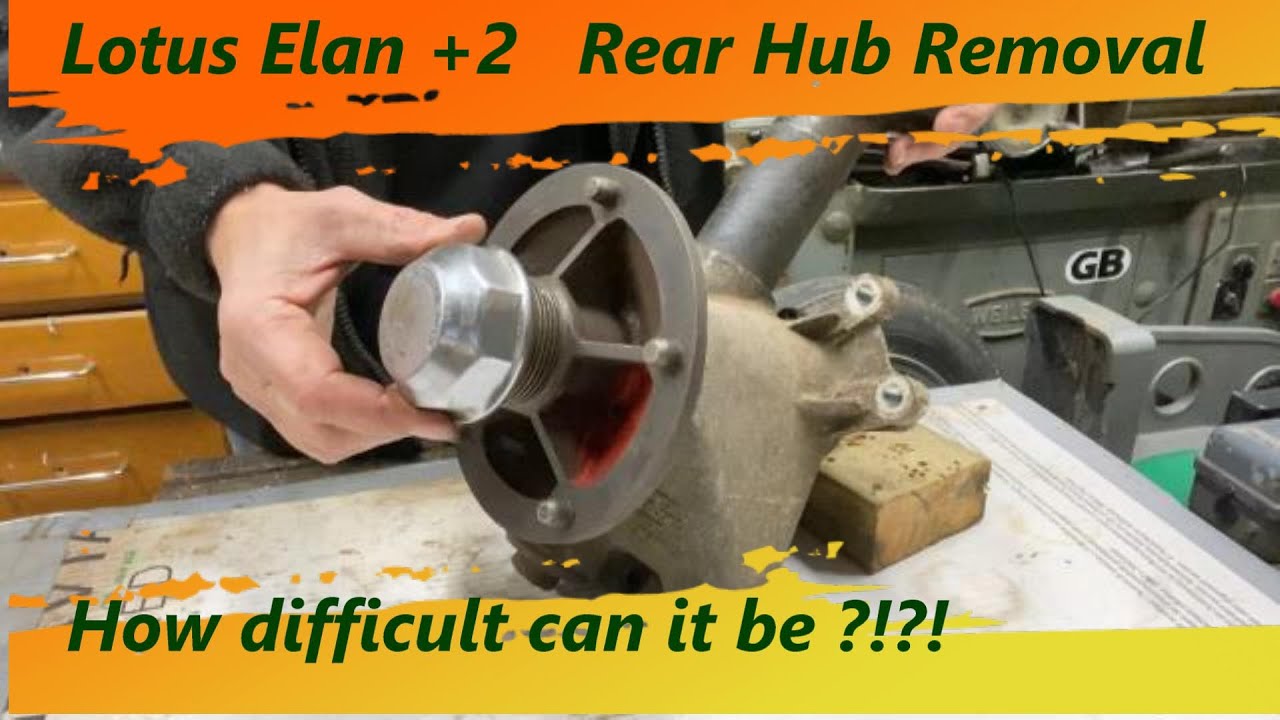 Lotus Elan +2 Rear Hub Part 1: Bespoke hub puller - YouTube