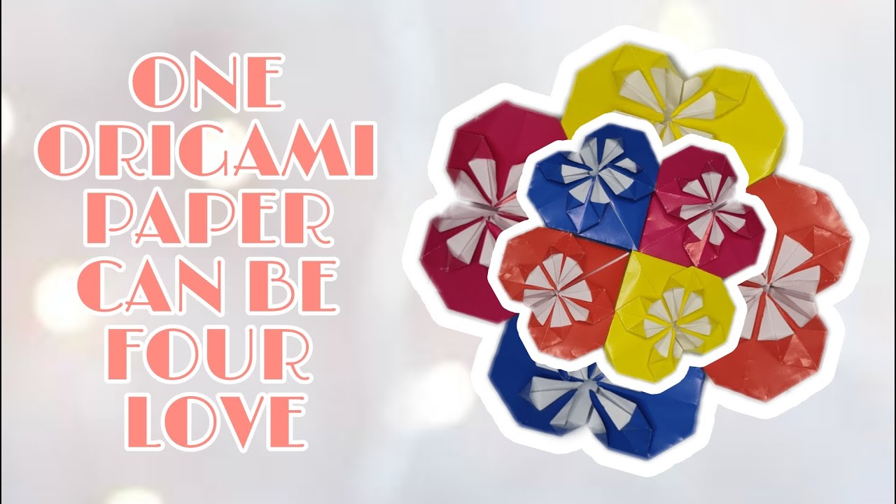 HOW TO MAKE A LOVE SHAPE FROM ORIGAMI / DIY EASY - YouTube