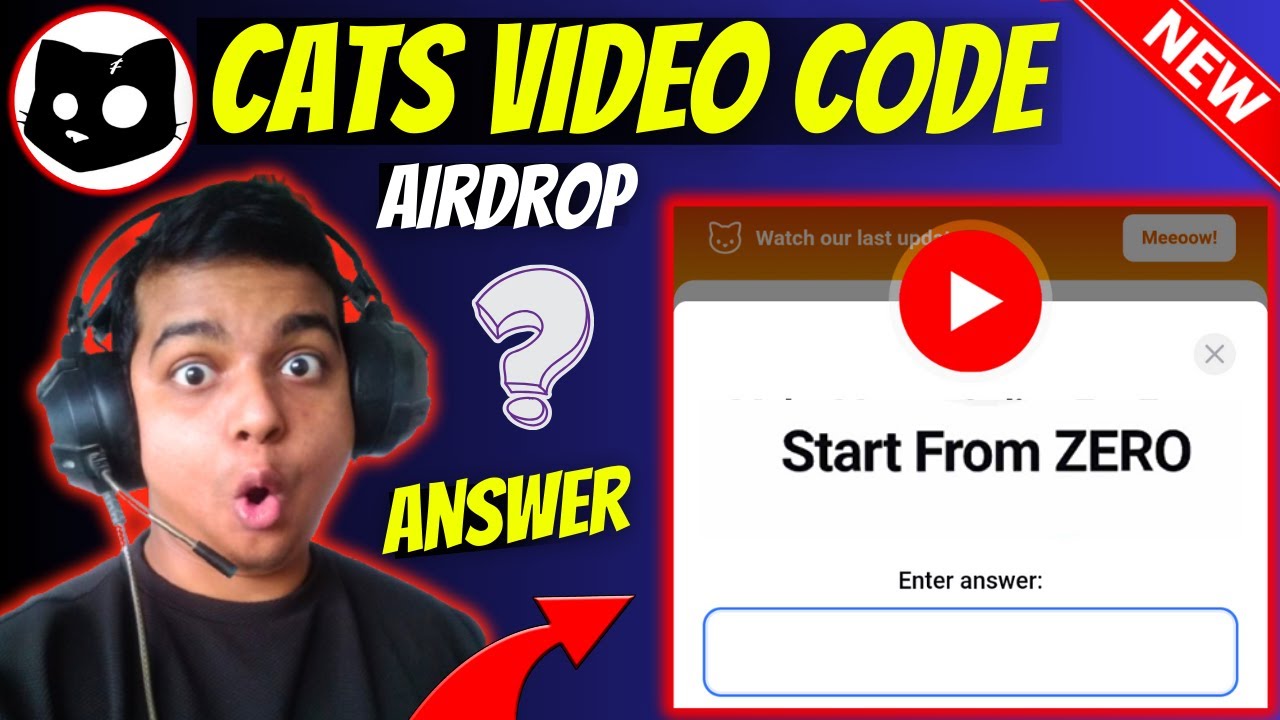 Start From ZERO - Cats Video Code | Cats Airdrop - Start From Zero Answer Code Today - YouTube