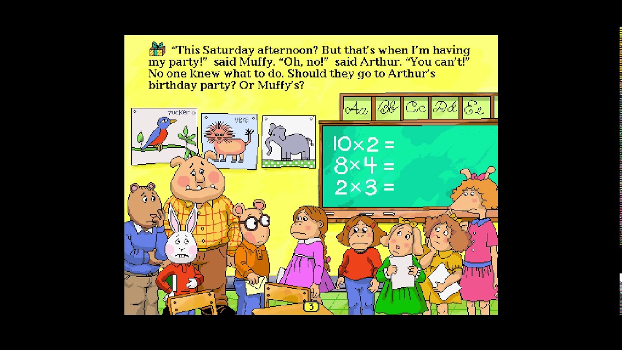 Arthur Birthday Read To Me V1 Living Books - YouTube