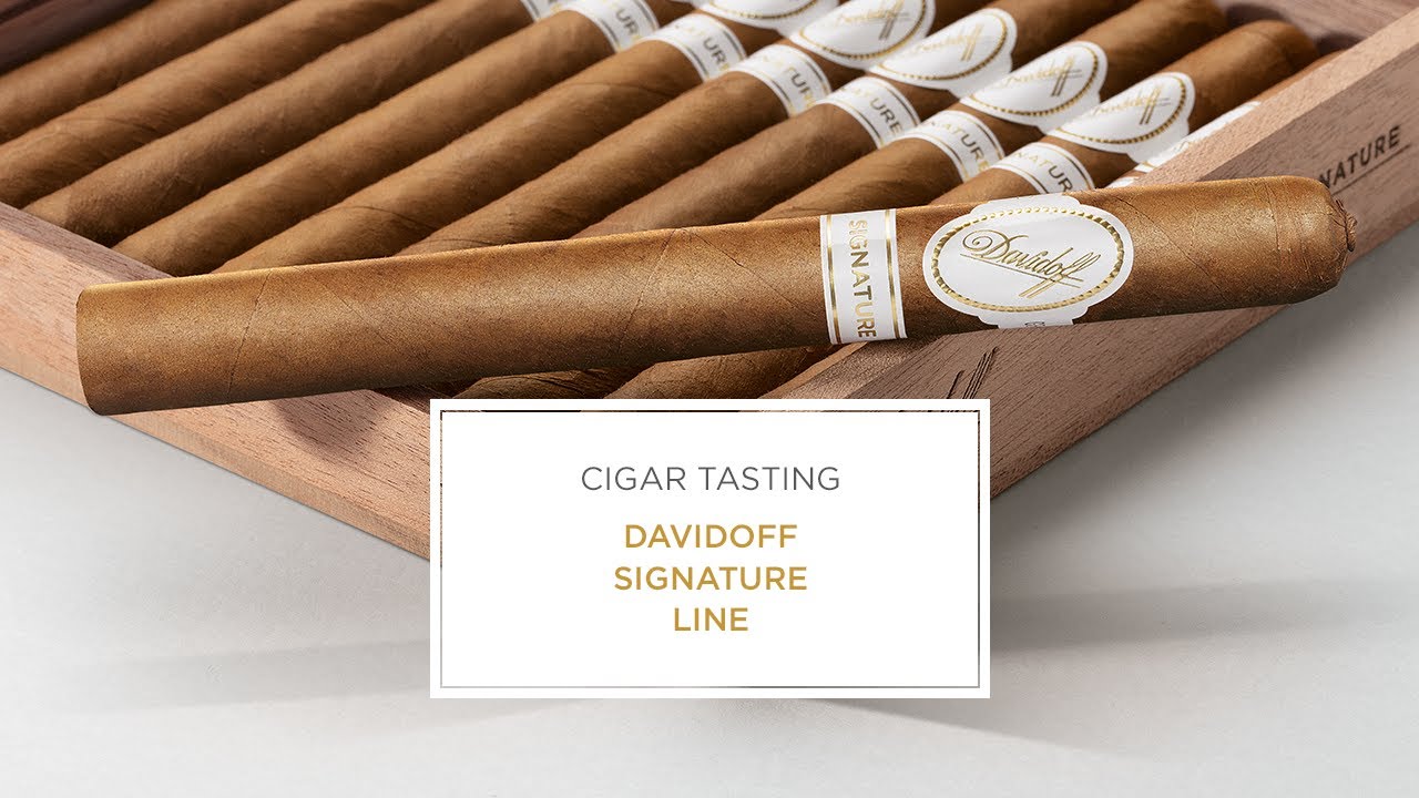 CIGAR TASTING I The Davidoff Signature Line - YouTube