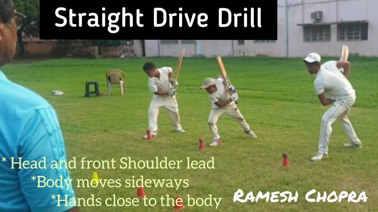 Straight Drive Drill in 3 Parts Back To Bowler Drive Seedha Drive ke ...