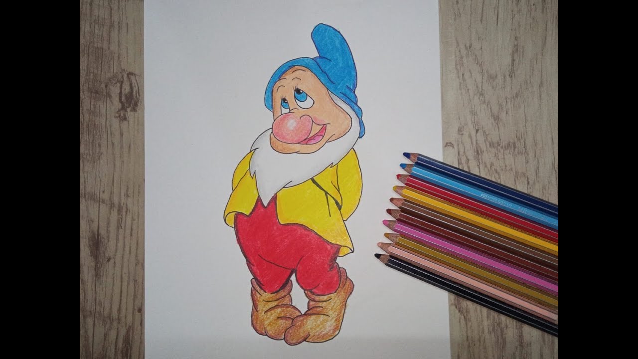 How-To Draw Bashful | Snow White and the Seven Dwarfs | Walt Disney ...