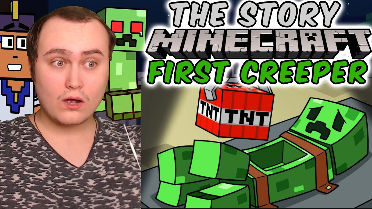 The Story of Minecraft's First Creeper (Cartoon Animation) | Reaction ...