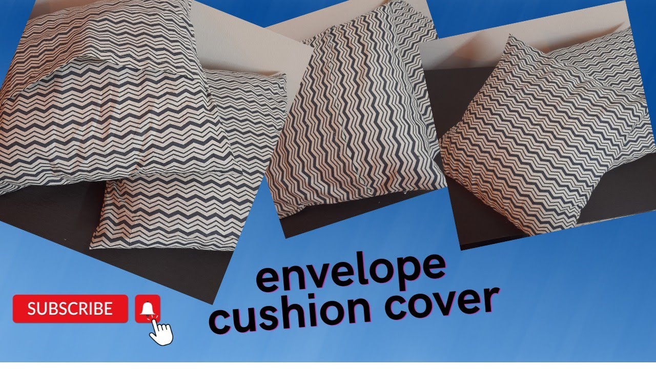 Sew an envelope cushion cover. - YouTube