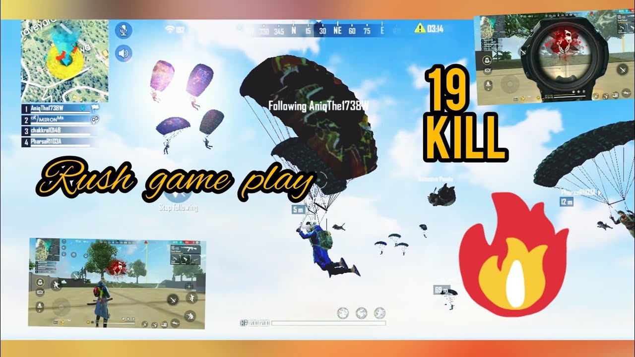 Free fire rush game play 😍 - YouTube