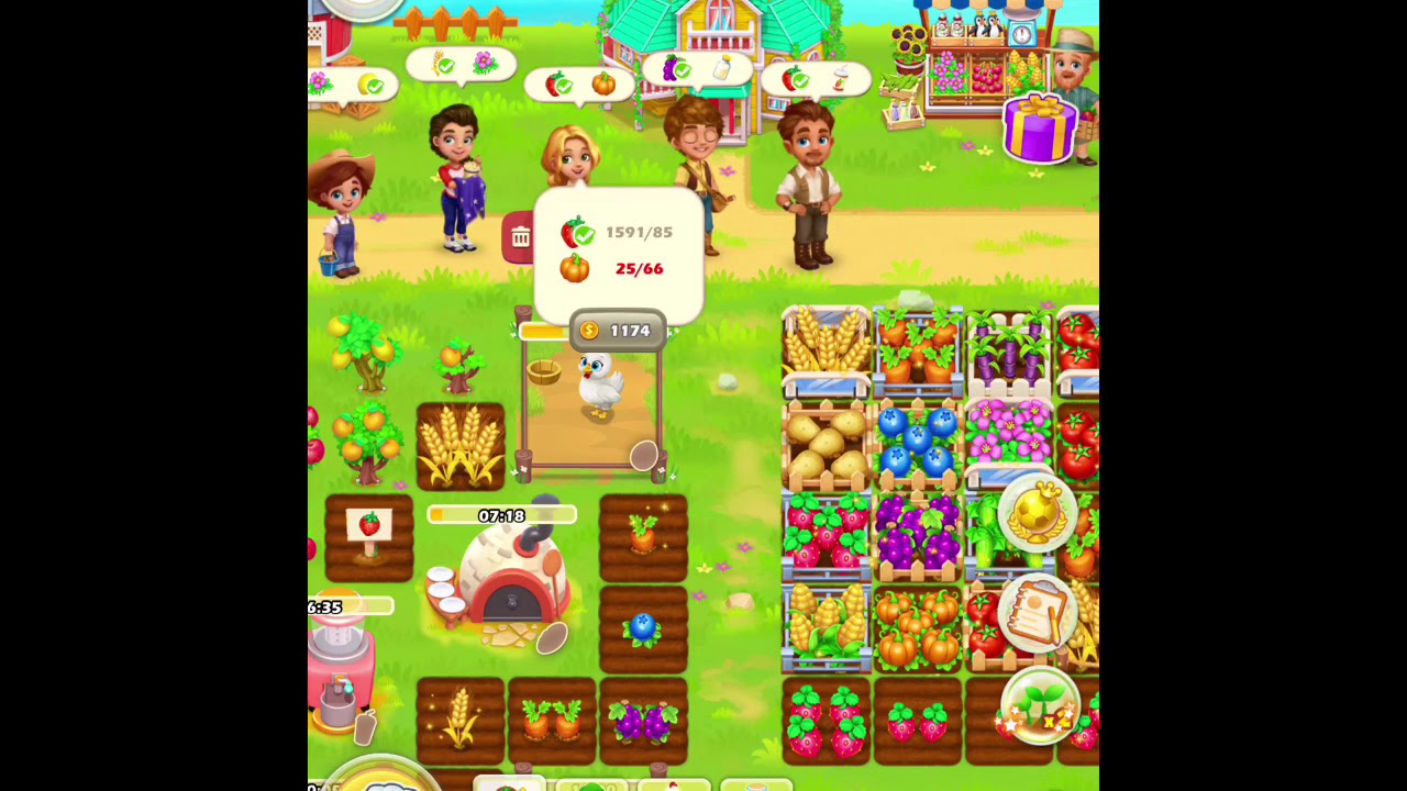 Happy merge - family farm - YouTube