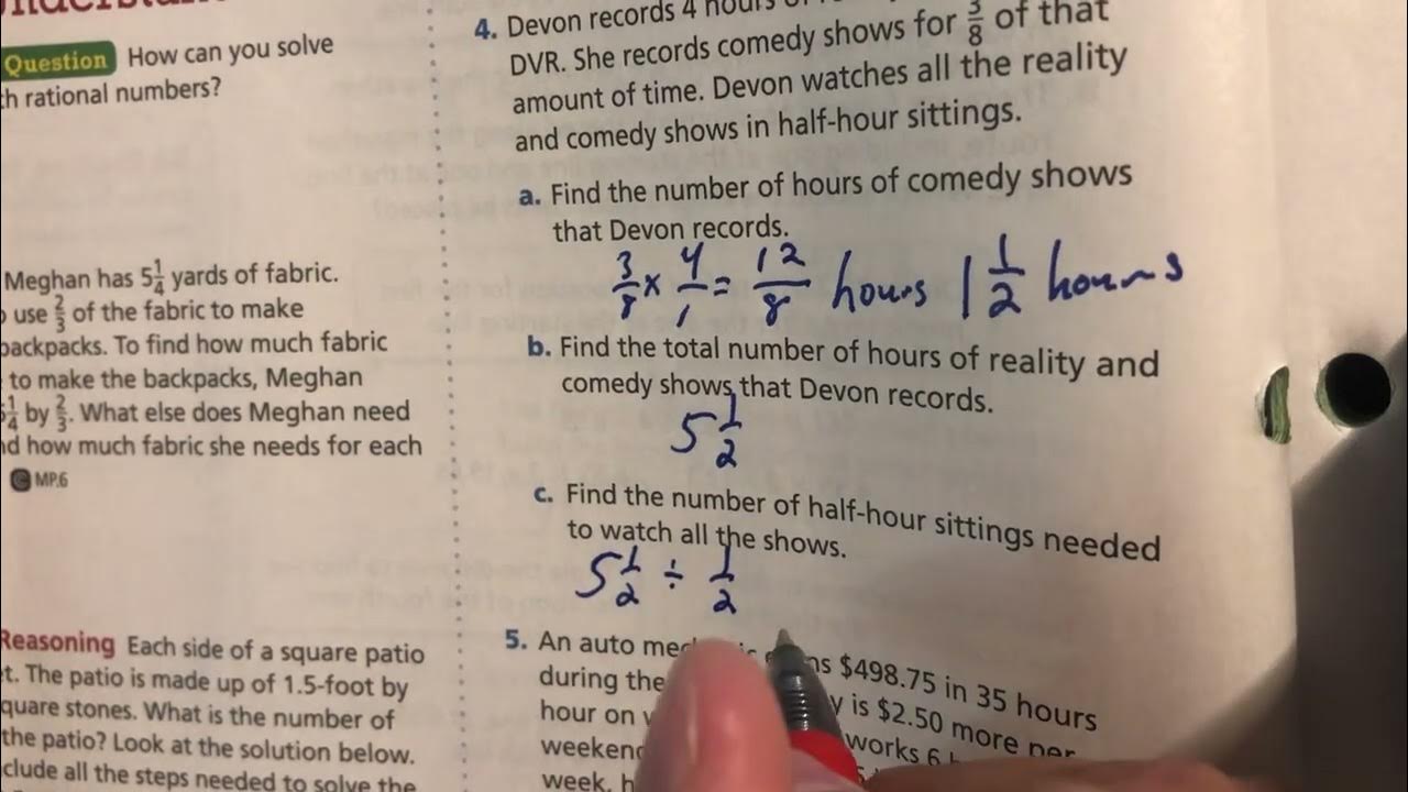 Solve multi step problems with rational numbers - YouTube