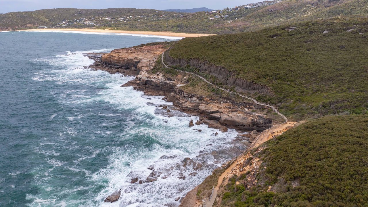 Bullimah Beach, Central Coast, NSW | Overcast | 4K DJI Mavic 2 Pro ...