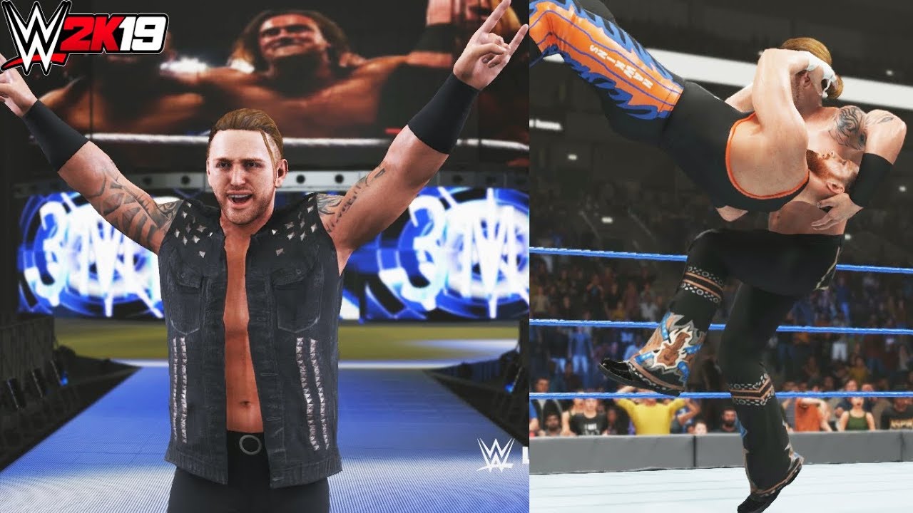 WWE 2K19 : Heath Slater 3MB Attire Mod Showcase with Gfx - YouTube
