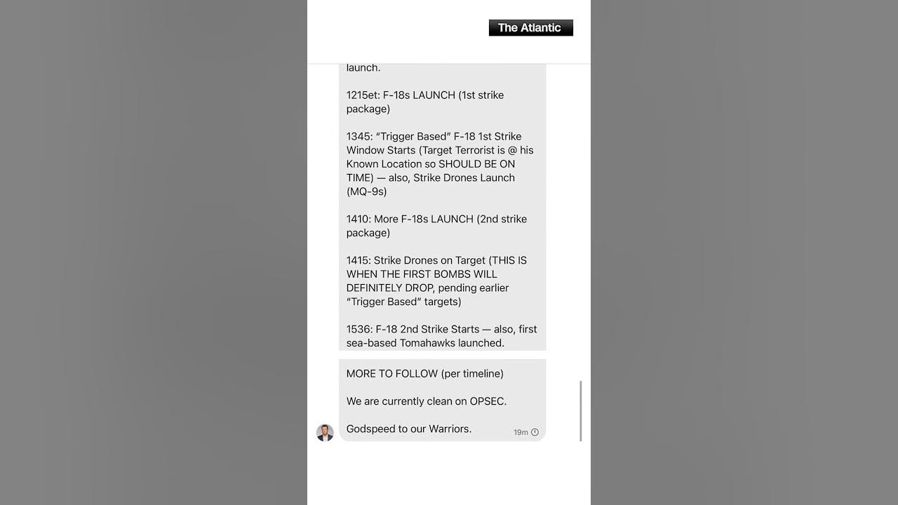 Video of leaked Trump cabinet text messages - WPMI NBC 15 - YouTube
