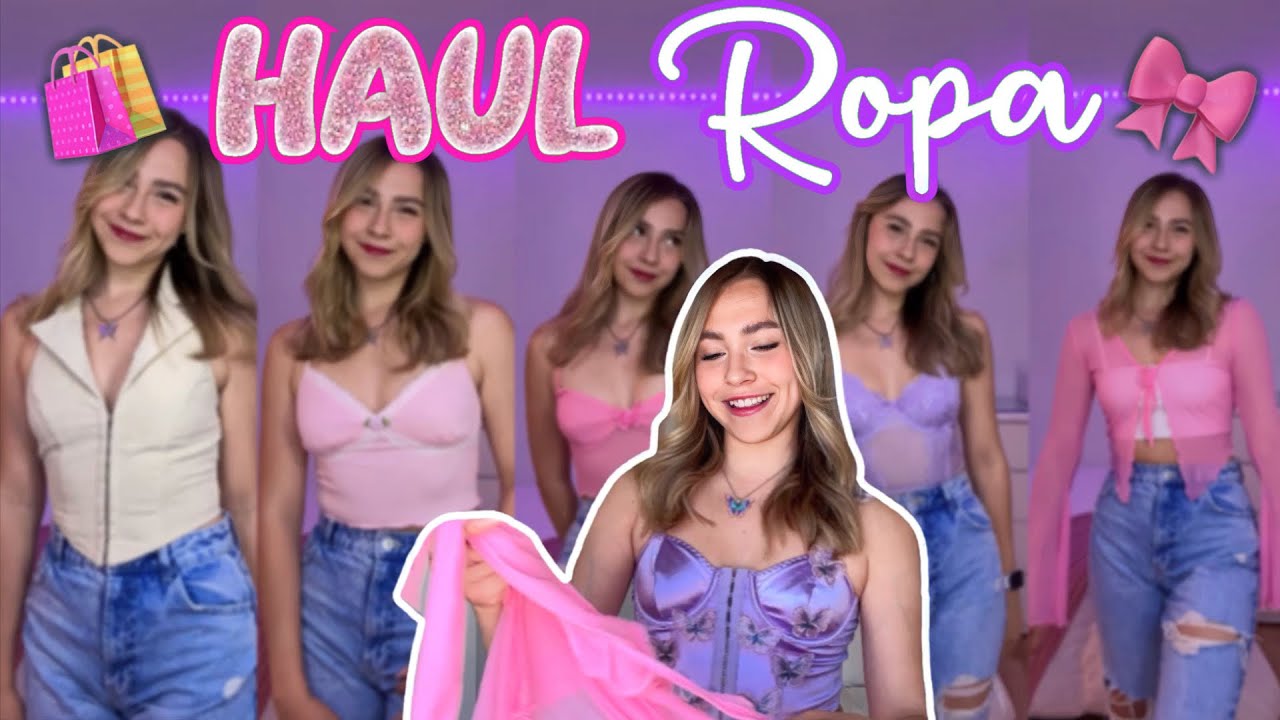 Haul de MUCHOS TOPS AESTHETIC🩷- Evelyn Rangel - YouTube