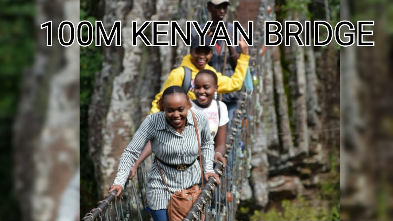 CROSSING THE CRAZY 100M BRIDGE IN KENYA//KITENGELA GLASS/BIRTHDAY VLOG ...