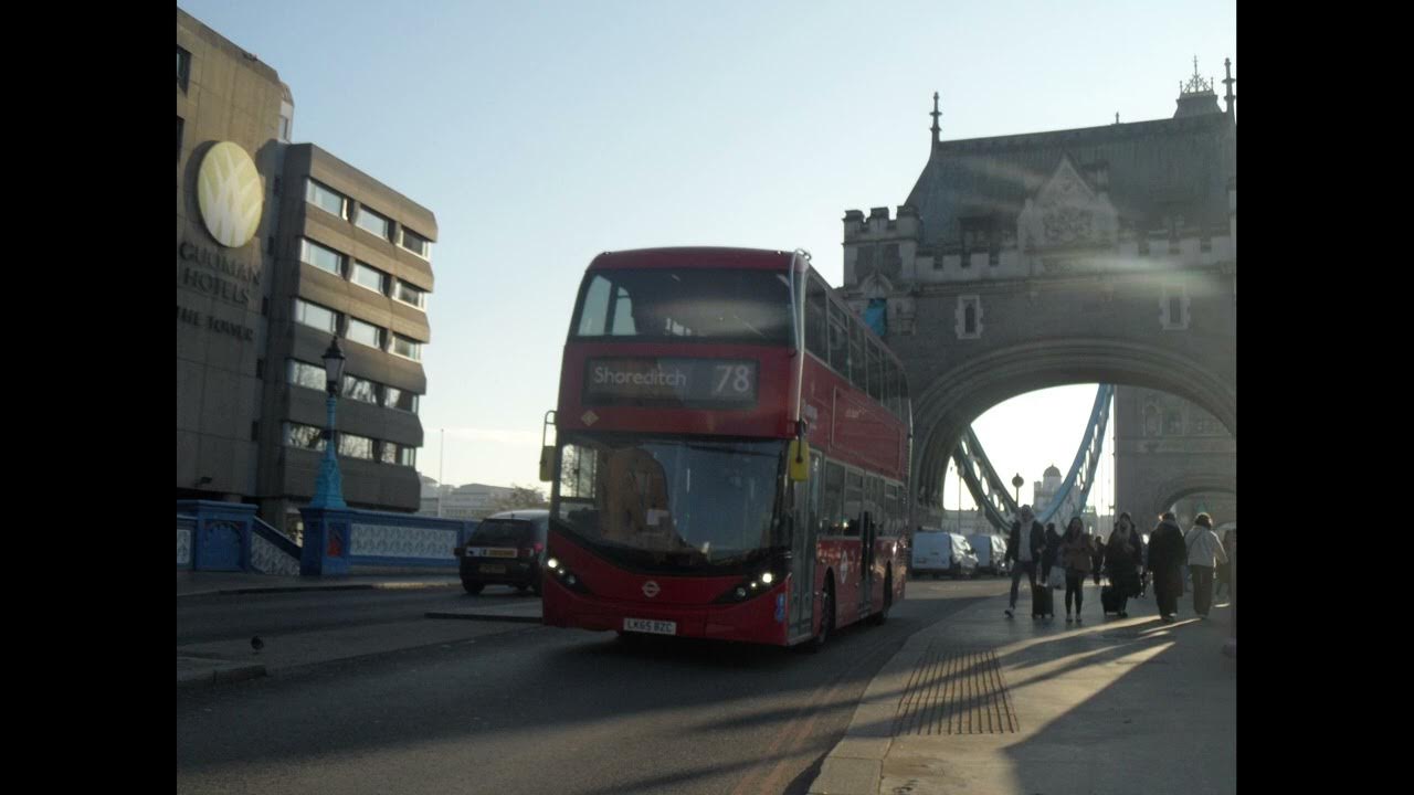 Enviro 400H City Arriva London HA6 LK65BZC Route 78 Heading for Shoreditch at Tower Bridge *Last ...