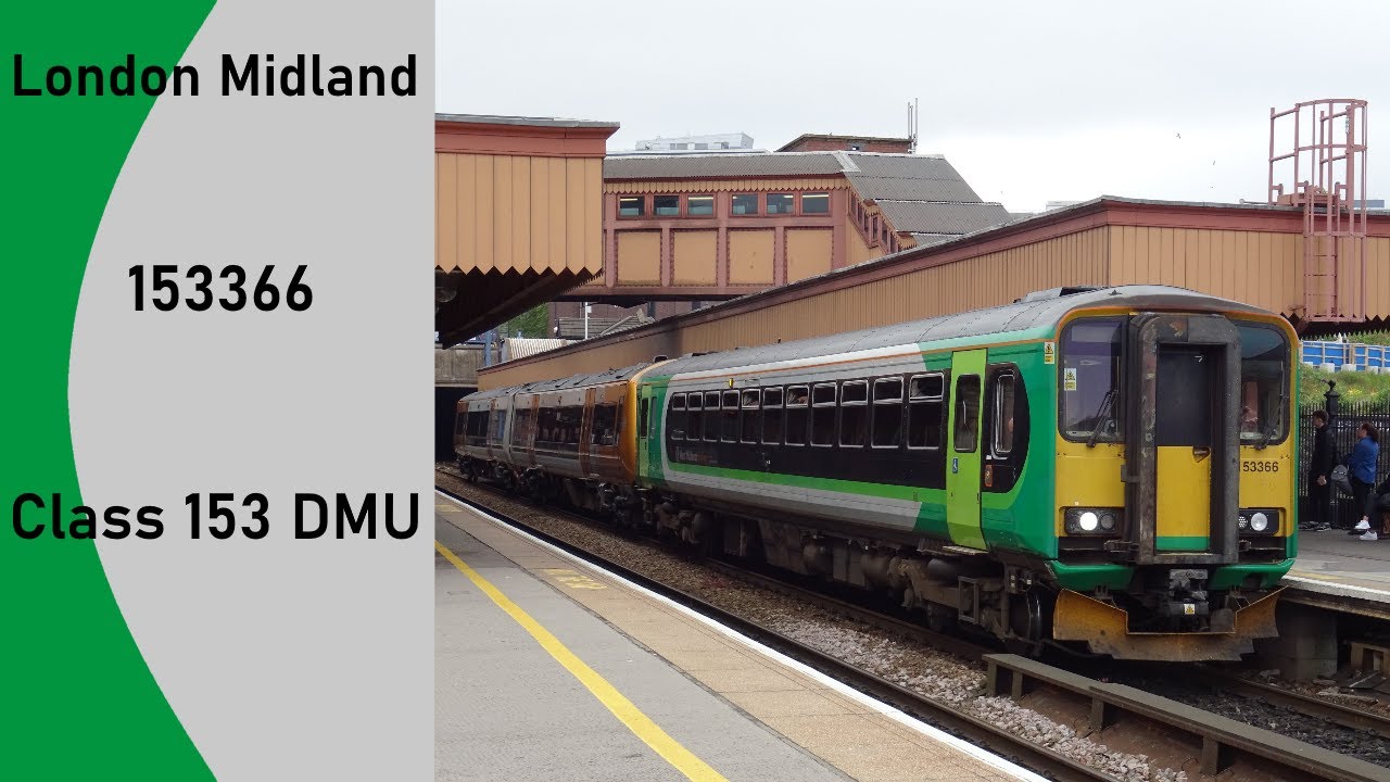 London Midland 153366 Class 153 DMU - YouTube
