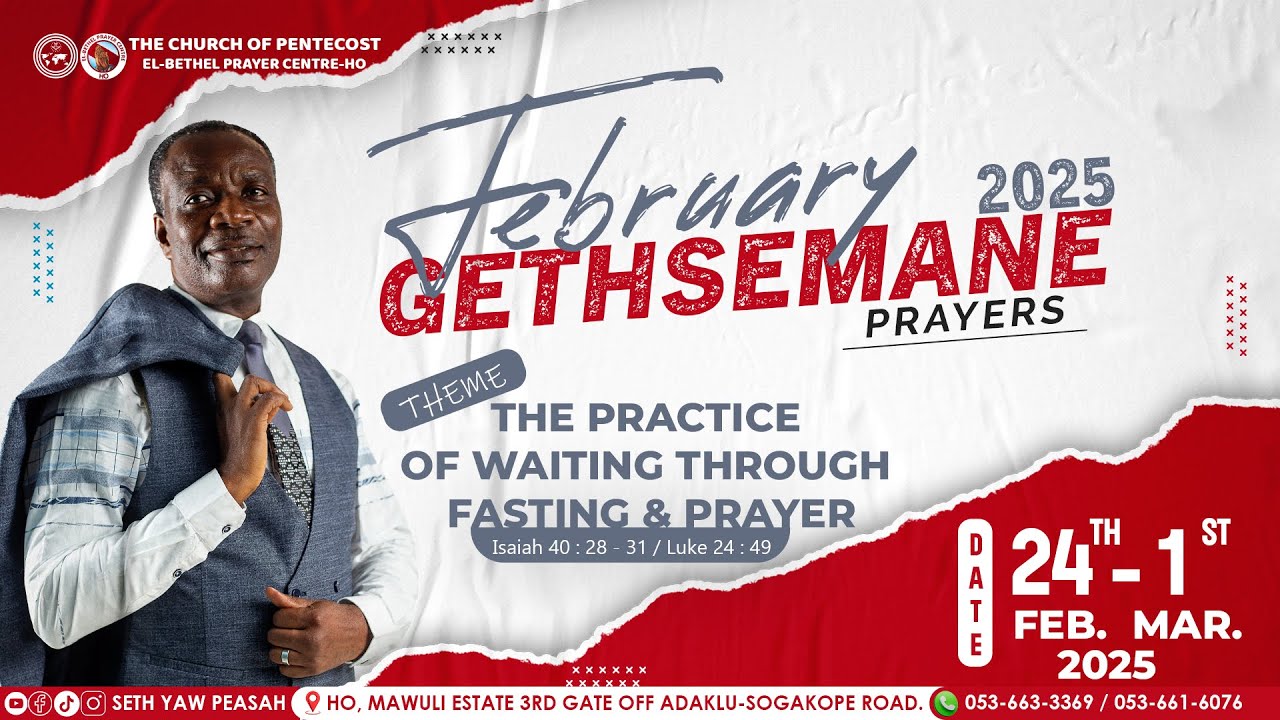 🔴Live 27/02/2025🔴 THURSDAY EVENING SERVICE - FEBRUARY 2025 GETHSEMANE ...