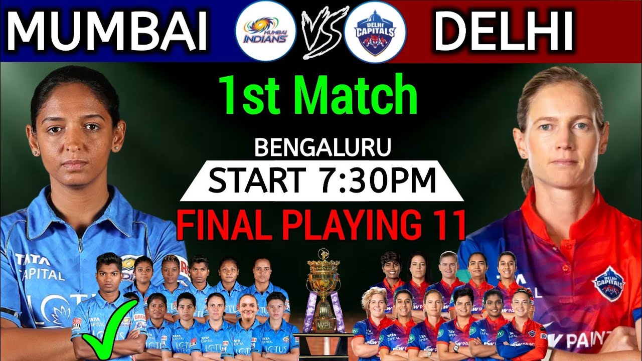 Women IPL 2024 | Mumbai Indians Women vs Delhi Capitals Women Playing ...