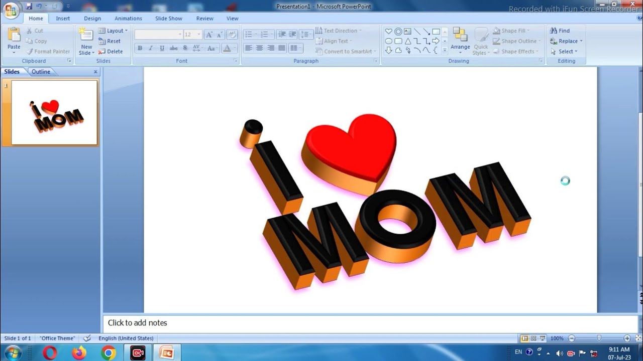 3d ms powerpoint me kaise banaye step by step tutorial video ...