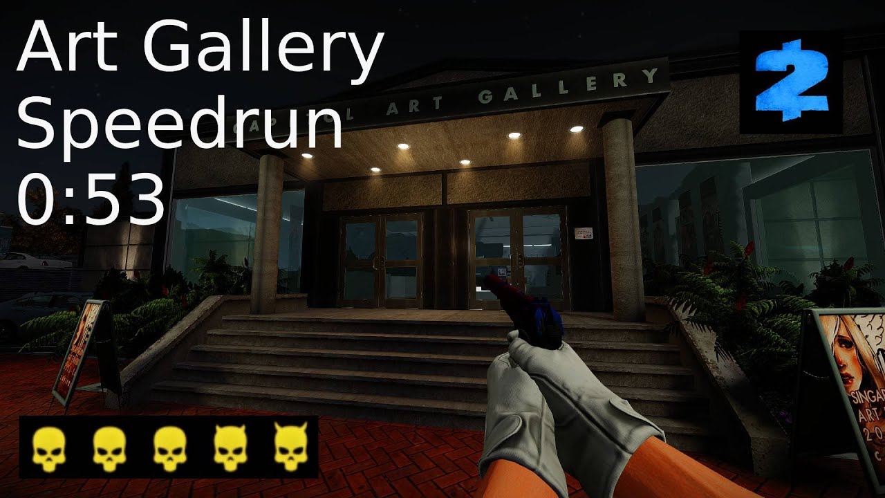 Payday 2 Speedrun: Art Gallery in 53 seconds - YouTube