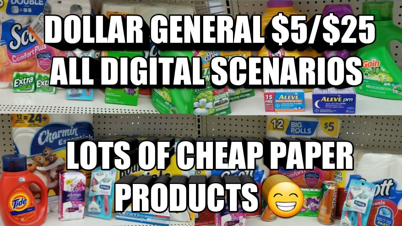 DOLLAR GENERAL $5/$25 ALL DIGITAL SCENARIOS| LOTS OF GREAT PAPER ...