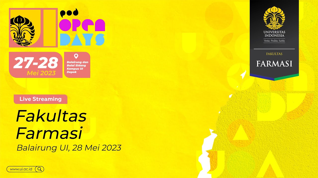 UI Open Days 2023 Hari Kedua - Presentasi F. Farmasi - YouTube
