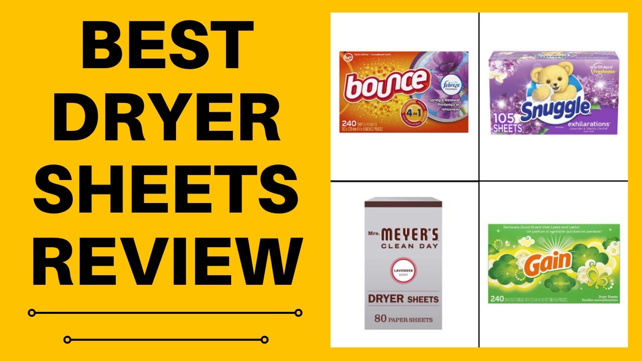 Best Dryer Sheets Review - YouTube