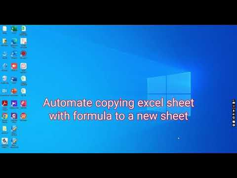 Excel Tips & Tricks : Automate copying excel sheet including functions - YouTube