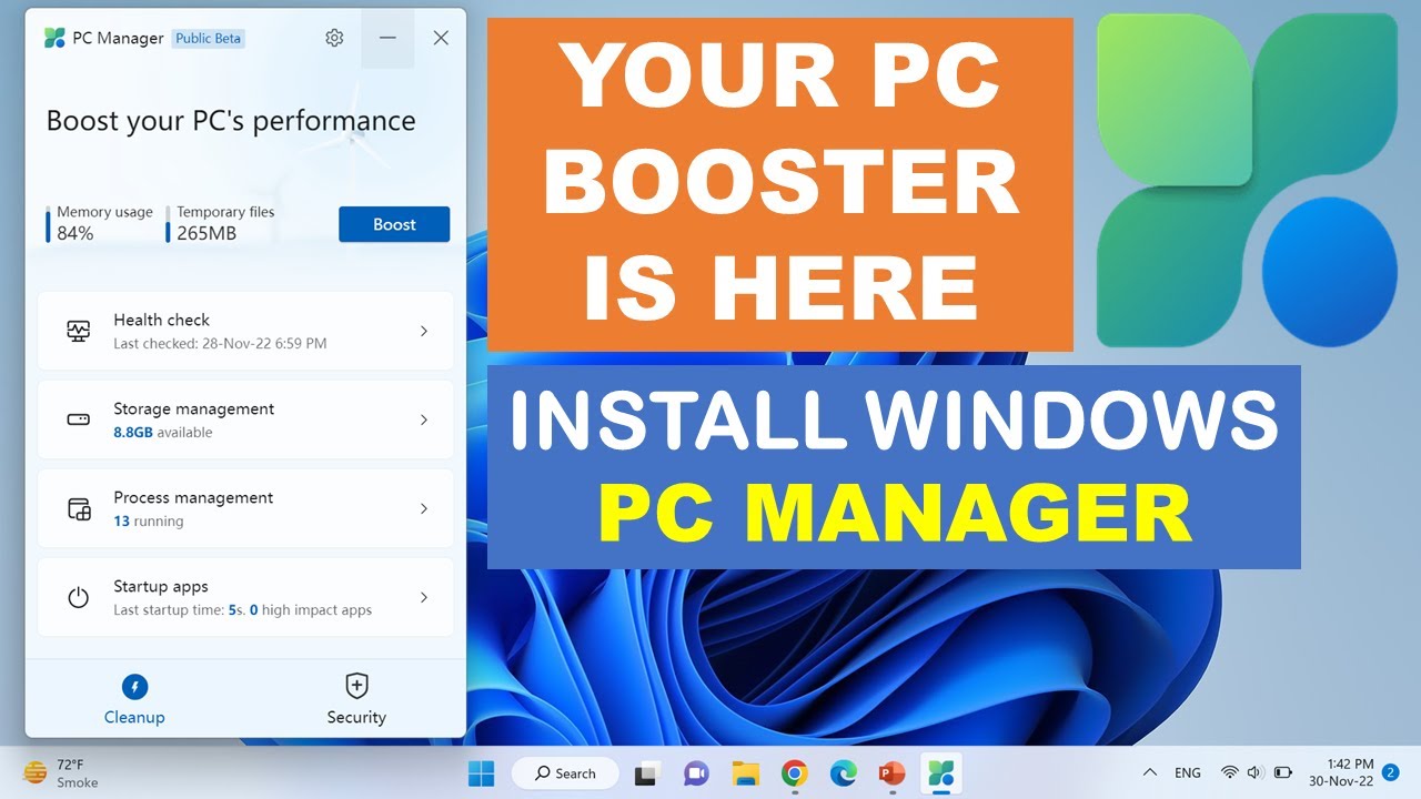 How to Install New Microsoft PC Manager App For Free | Natkar Tech ...