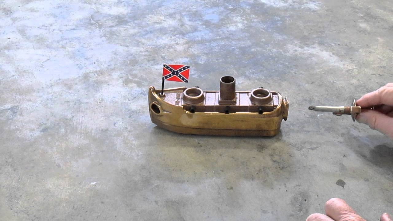 Big Bang Cannon, Confederate, Civil War Gunboat. Load and Fire. - YouTube