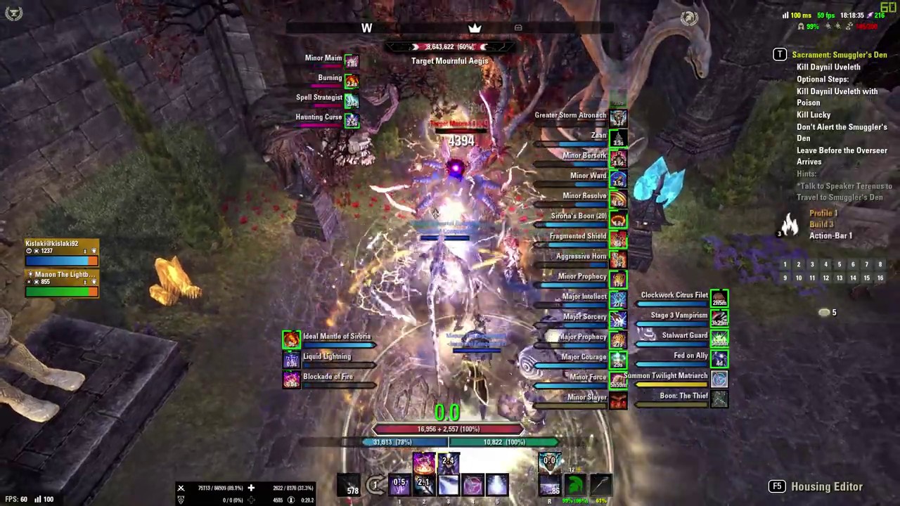 ESO-Magsorc-Wrathstone-6M 75k-dps test - YouTube